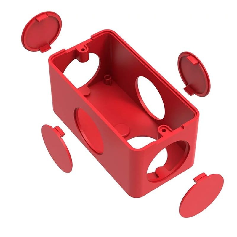 Caixa De Condulete 5 Entradas Vermelha 1/2 e 3/4 Masster » danielEletro.com