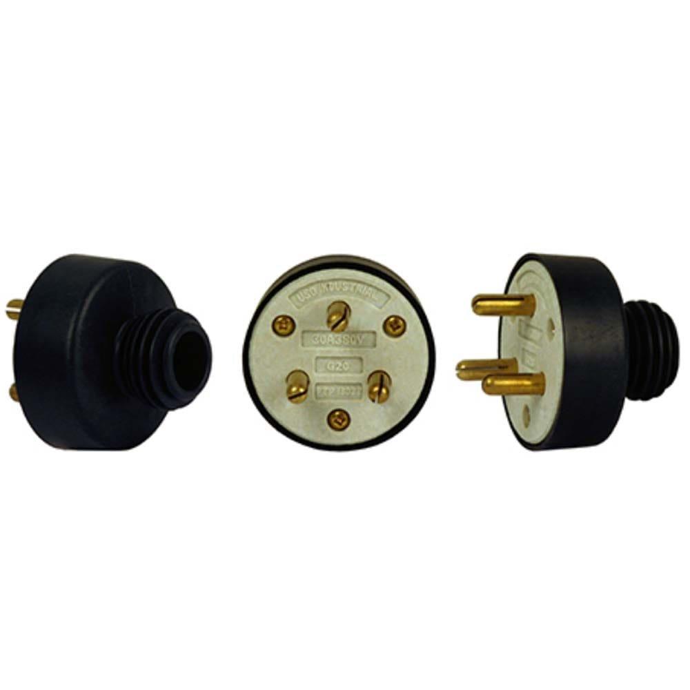 KIT 5un Plug de Porcelana 3 Pinos 30A G20 » danielEletro.com