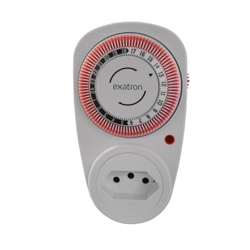 Timer Temporizador Mecânico De Tomada Bivolt 10a Exatron » danielEletro.com