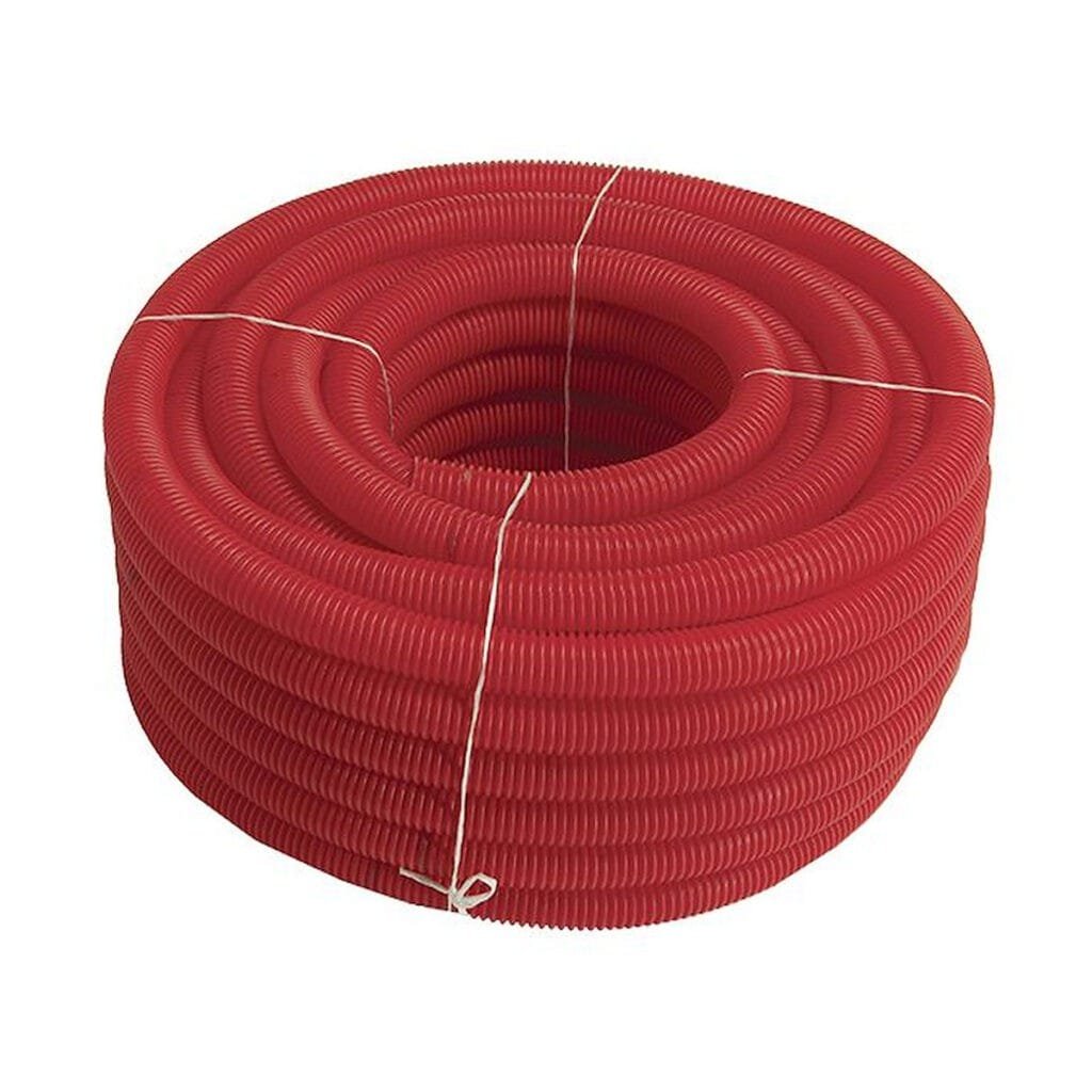 Eletroduto Corrugado Pesado 1" Mangueira Vermelha 50m » danielEletro.com