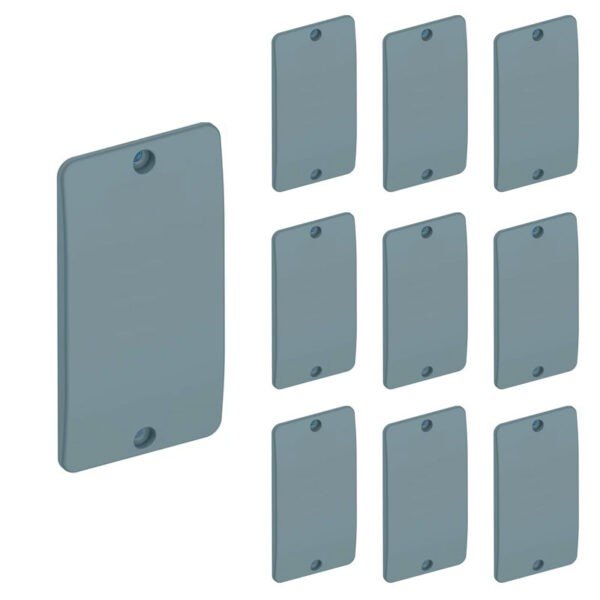 KIT 10 Tampa Cega Pvc 1" Para Condulete Cinza Masster » danielEletro.com
